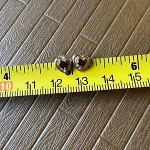 James Avery | Jewelry | James Avery Rare Retired 4kt Garnet Heart Stud ...